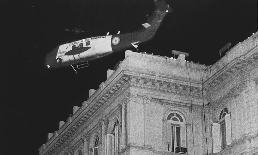 La historia del helicóptero que trasladó a Isabelita la noche del golpe ...